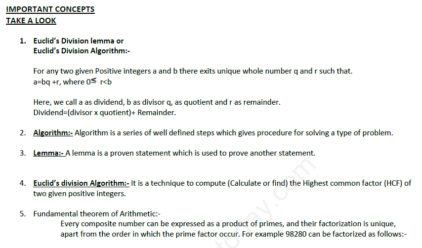 CBSE Class 10 Mathematics Real Numbers Assignment Set C